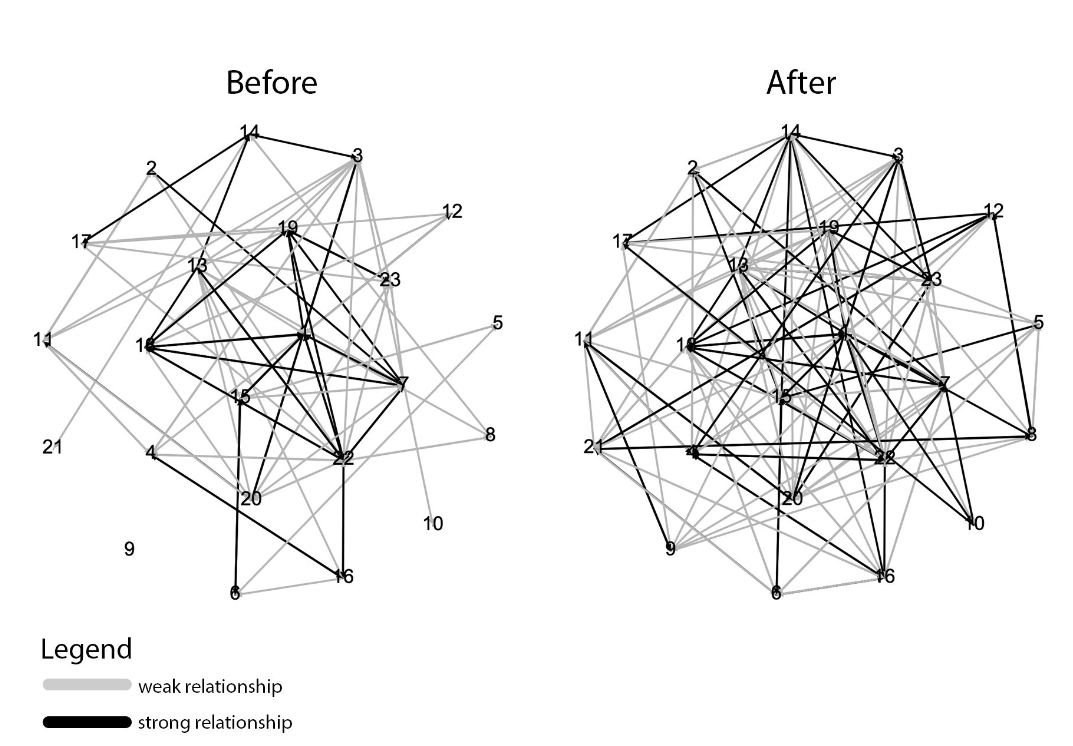Using Social Network Analysis to Demonstrate Community Building in an ...